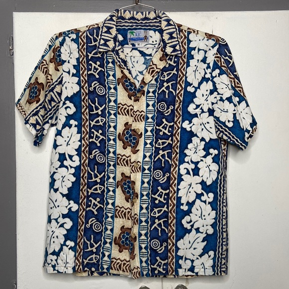 RJC | Shirts | Vintage Rjc Hawaiian Island Camp Shirt Turtles ...